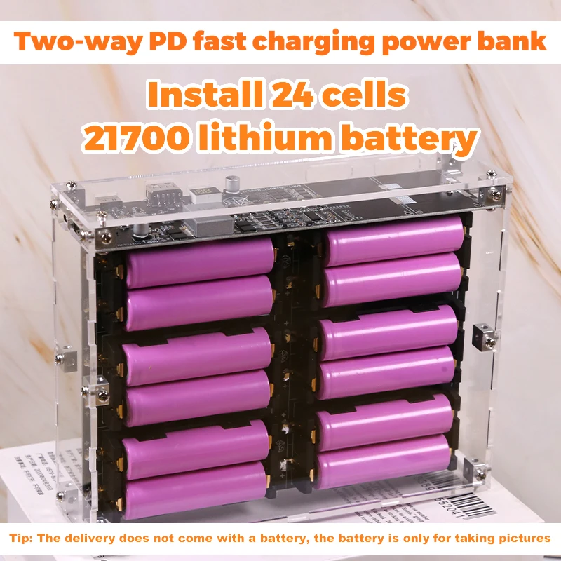 Install 24 Cell 21700 Lithium Battery IP5389 Detachable 100W 120W No Battery High Capacity ...