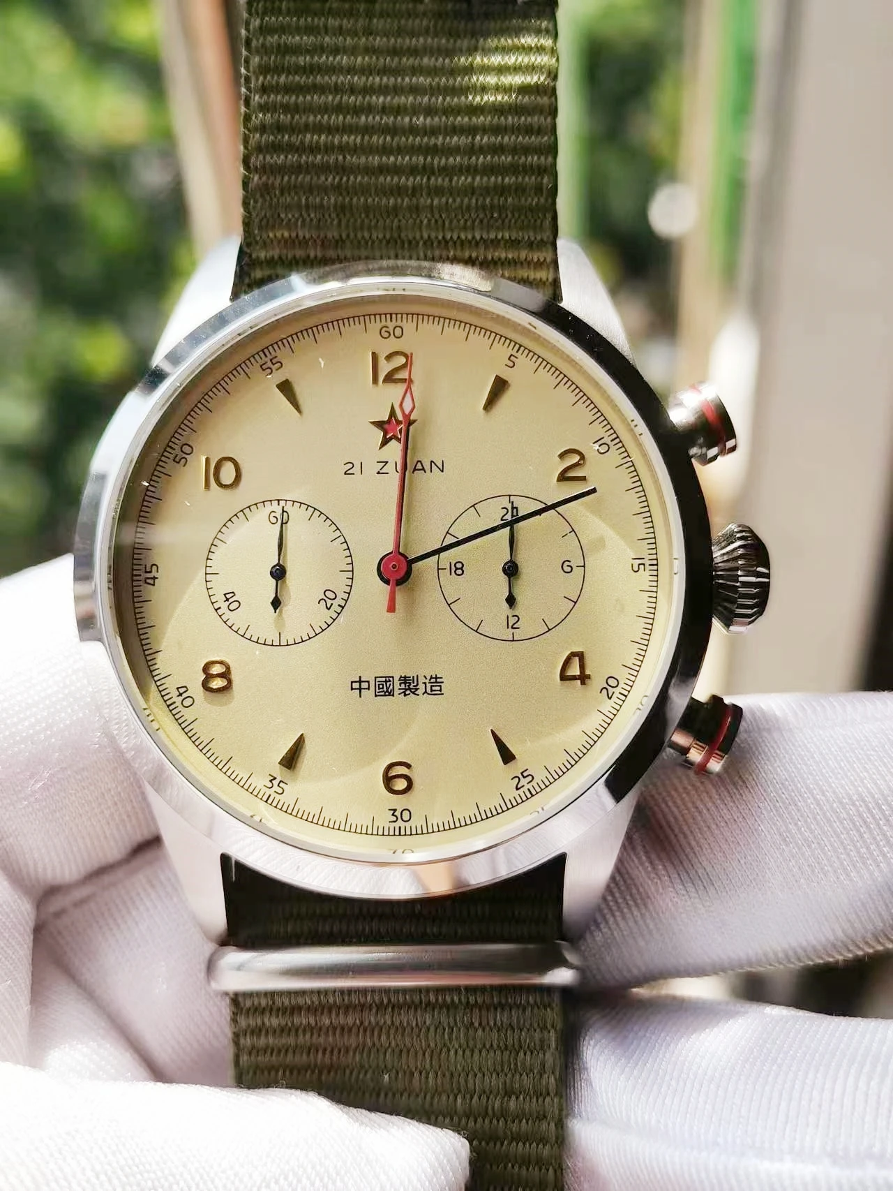 1963-Watch-Pilot-Sapphire-Mirror-Night-Glow-Steel-Waterproof-VK64 ...