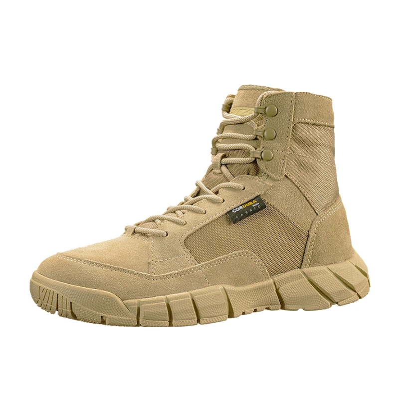 Tactical Military Boots Anti Slip Leather Waterproof Army Shoes For ...