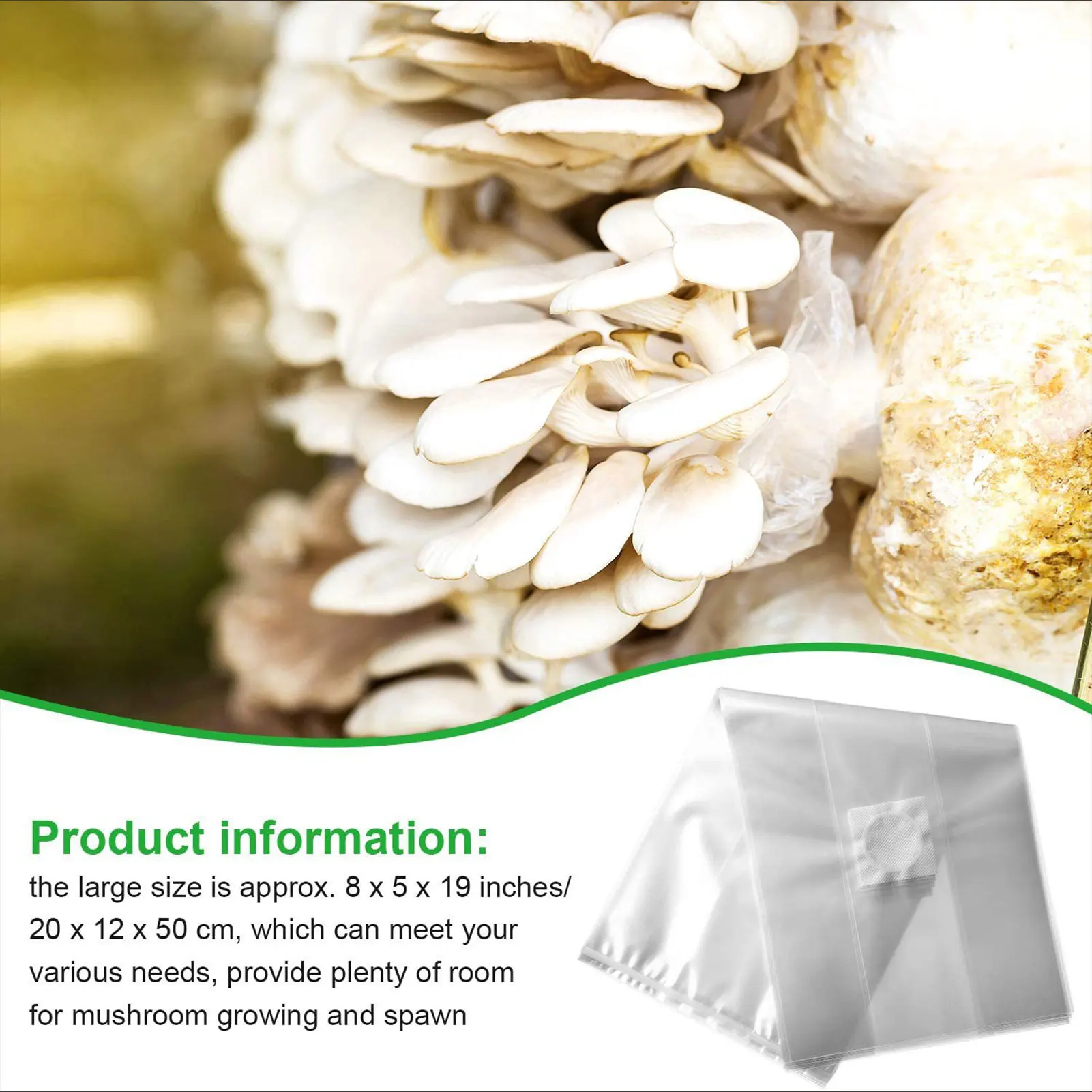 Newly Mushroom Spawning Bags Kit Simple Operation Mushroom Grow Bag for ...