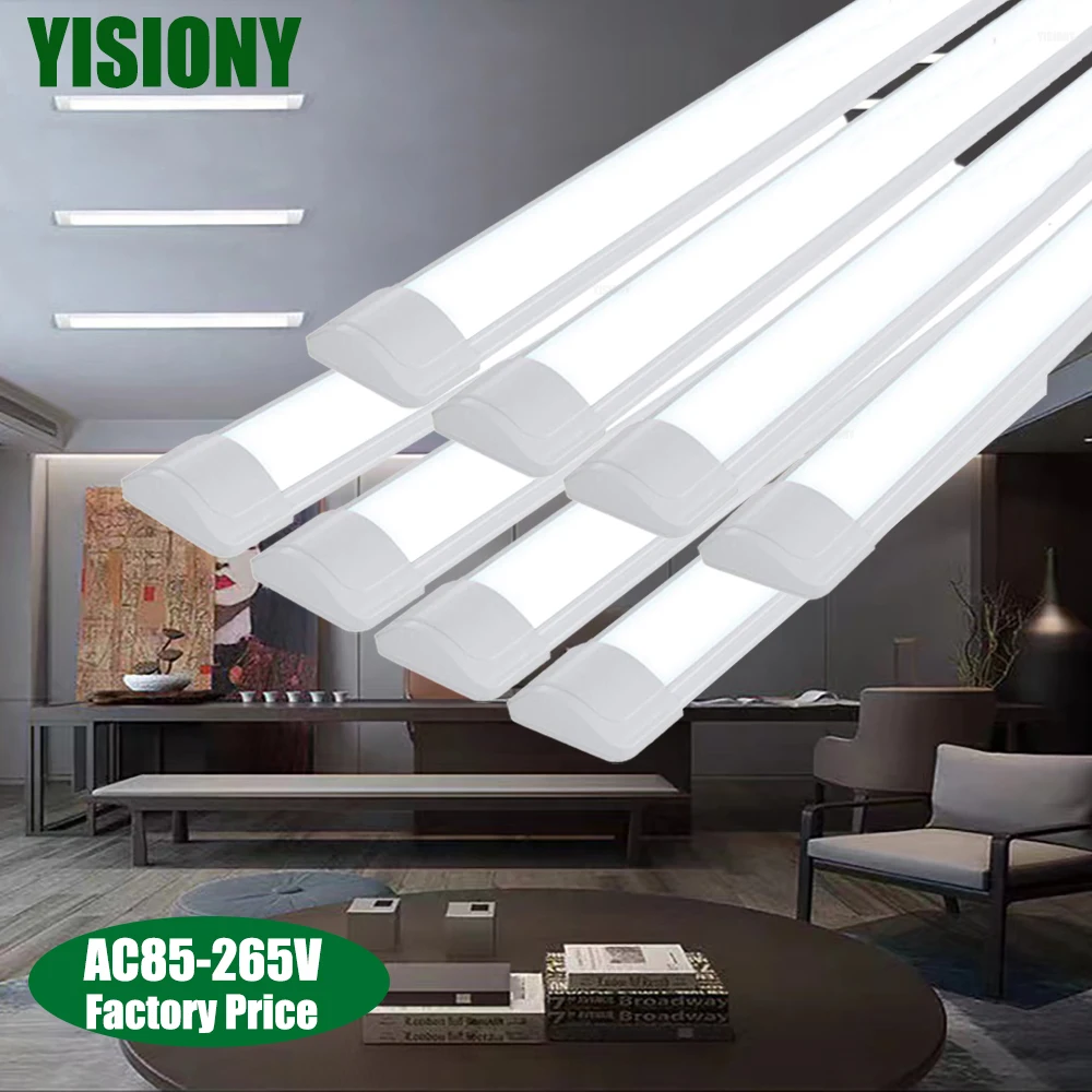 8pc 40W 50W 120CM 150CM LED Batten Light Ceiling Surface Mounted Slim ...