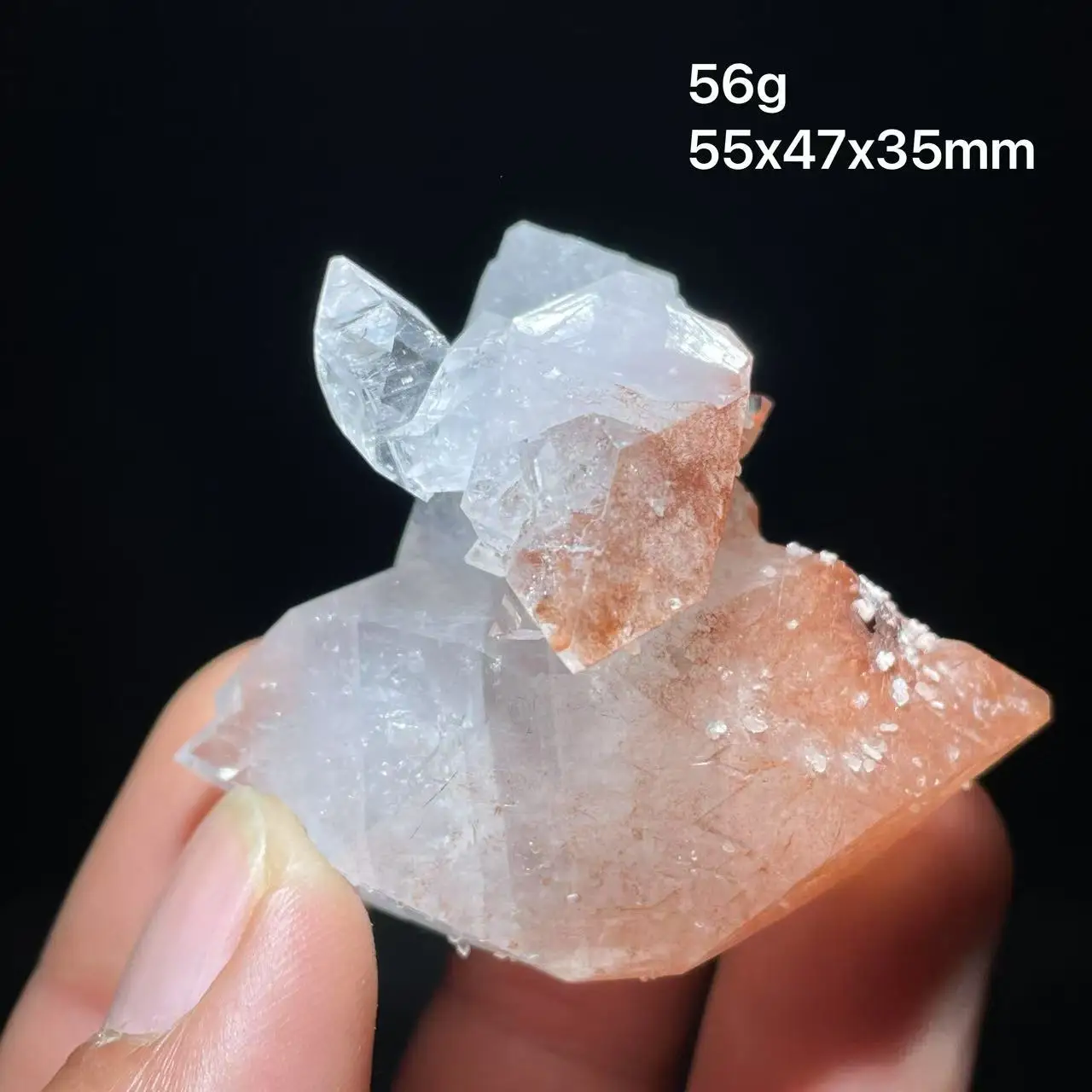 New 100% natural fisheye stone diamond shaped clean rainbow beautiful ...