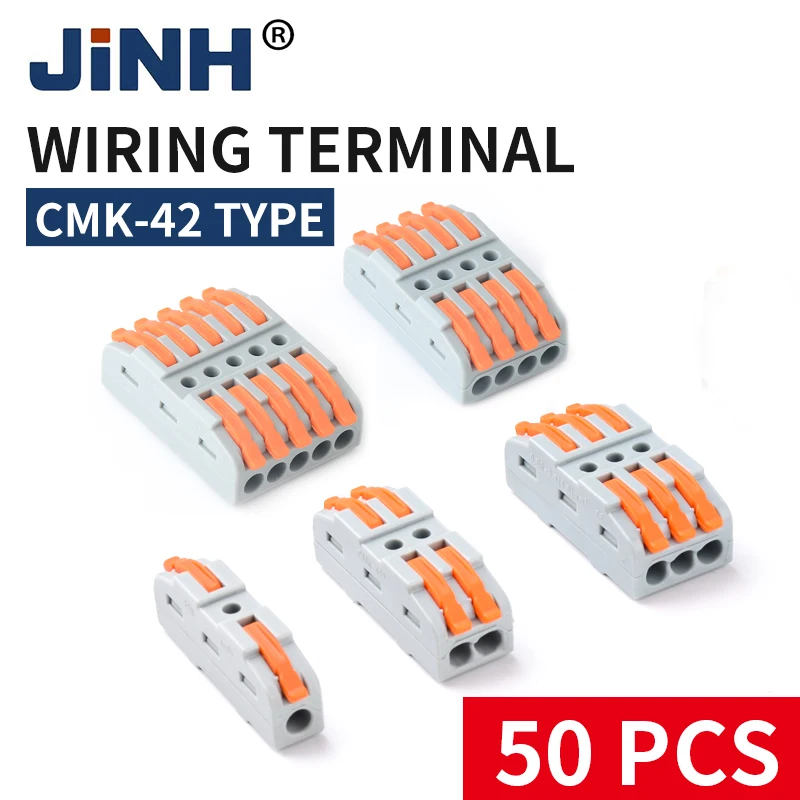 JINH-50-Uds-CMK-42-conector-de-cable-de-palanca-multiplex-de-empalme-r ...