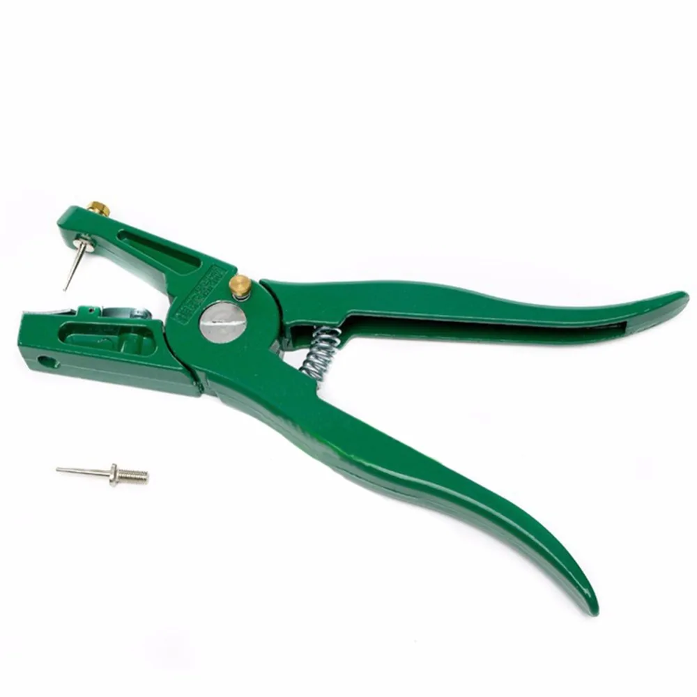 Ear tag pliers Animal Control Device Green Metal ear thorn tongs Swine ...