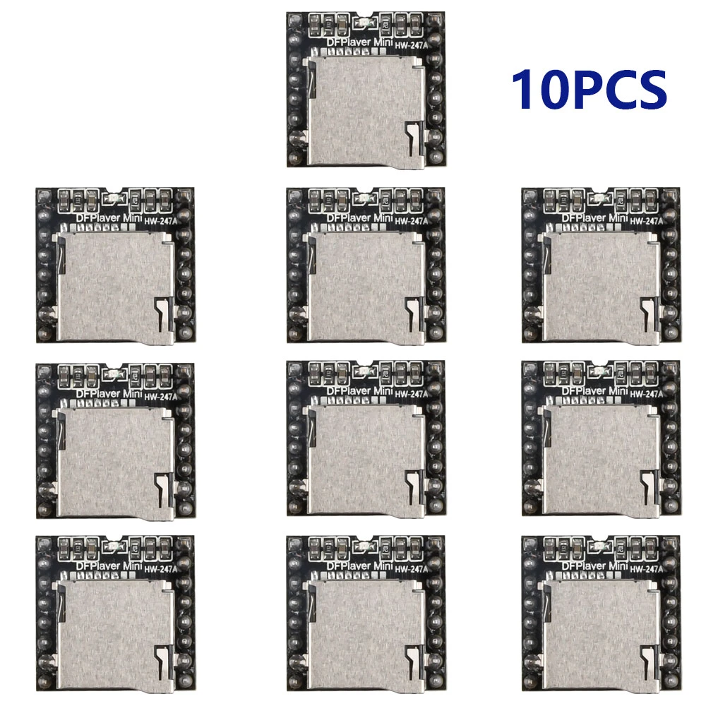 10pcs Mini Mp3 Player Module Tf Card U Disk Mini Mp3 Player Audio Voice ...