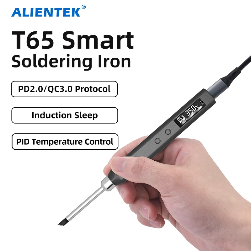 ALIENTEK-T65-Soldering-Iron-Adjustable-Temperature-Smart-Electric-65W ...
