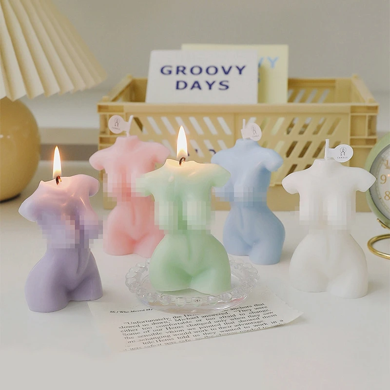 Decorative Candle Home | Interior Props Candle | Candle Body Figure ...