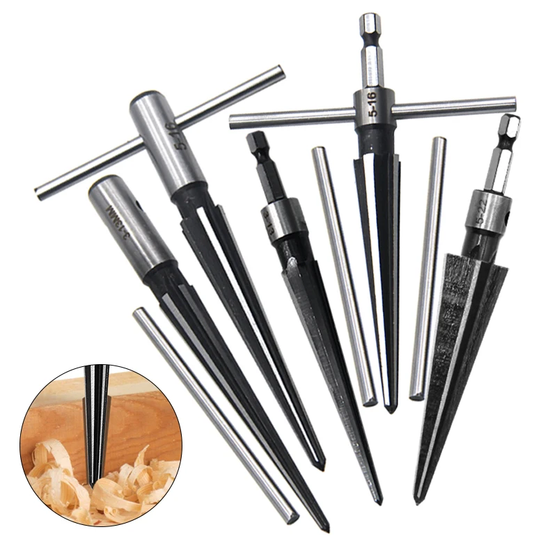 Taper-Reamer-Hand-Metal-Reamer-Deburring-Enlarge-Pin-Hole-Handheld ...