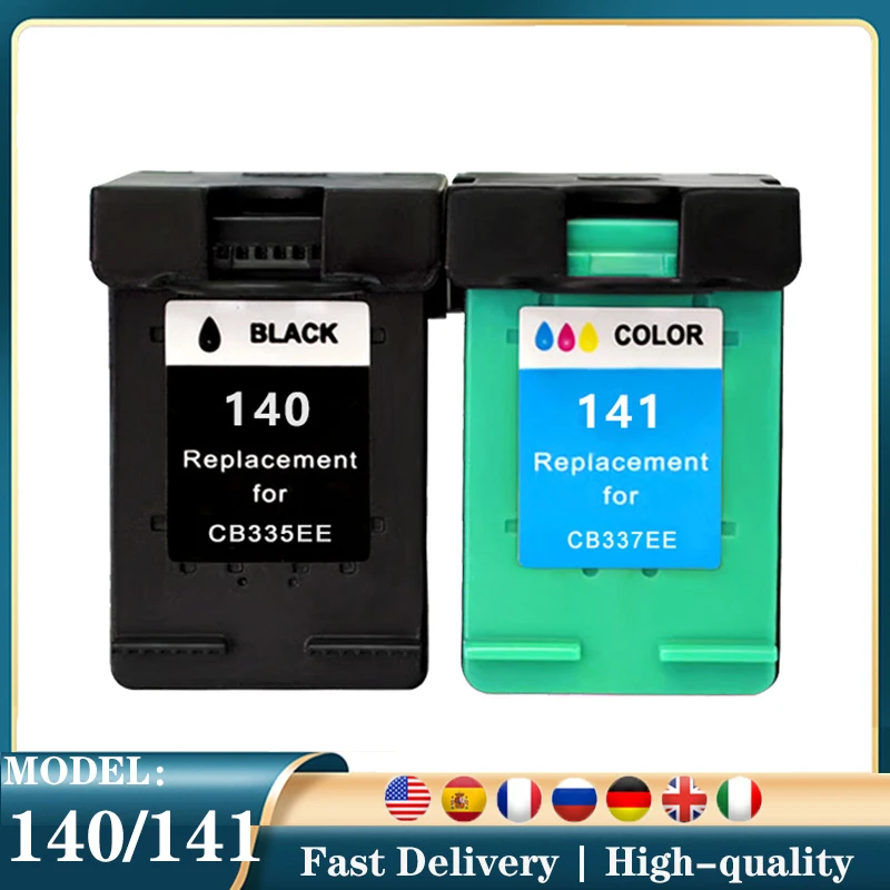 2Pcs-Compatible-140XL-141XL-Ink-Cartridge-for-HP-140-141-for-Photosmart ...