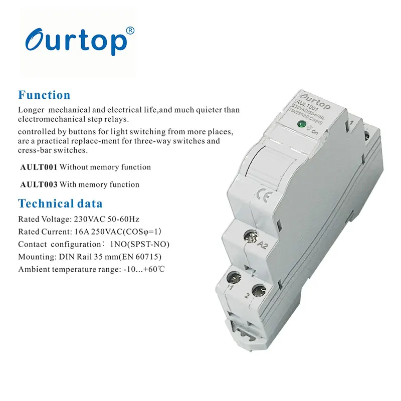 AULT001 Latching Electronic Step Relay Upgrade Your Lighting for Quiet ...