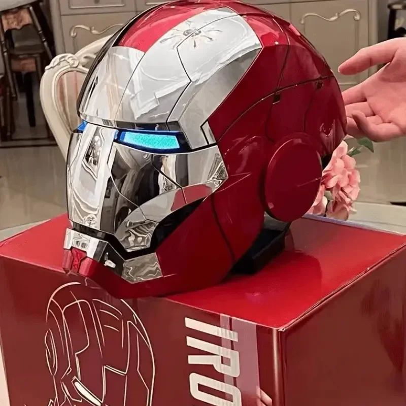 Hot Marvel Iron Man Autoking 1/1 Mk5 Helmet Remote And Voice Control ...