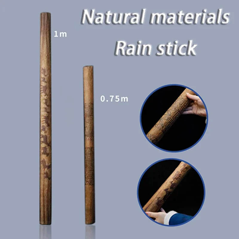 Natural Materials Rain Stick Meditation Rainmaker Shaker Professional ...
