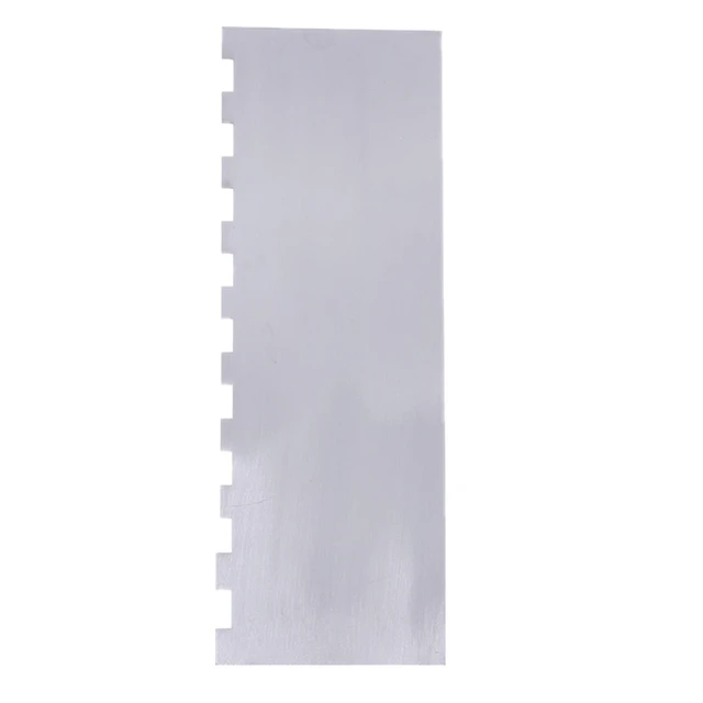 LMETJMA 10 Inch Stainless Steel Metal Cake Scraper Large Double Sided ...