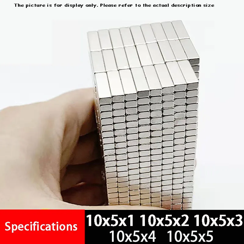 10x5x1-PCS-Super-Strong-Square-Magnets-Rectangular-Rare-Earth-Neodymium ...