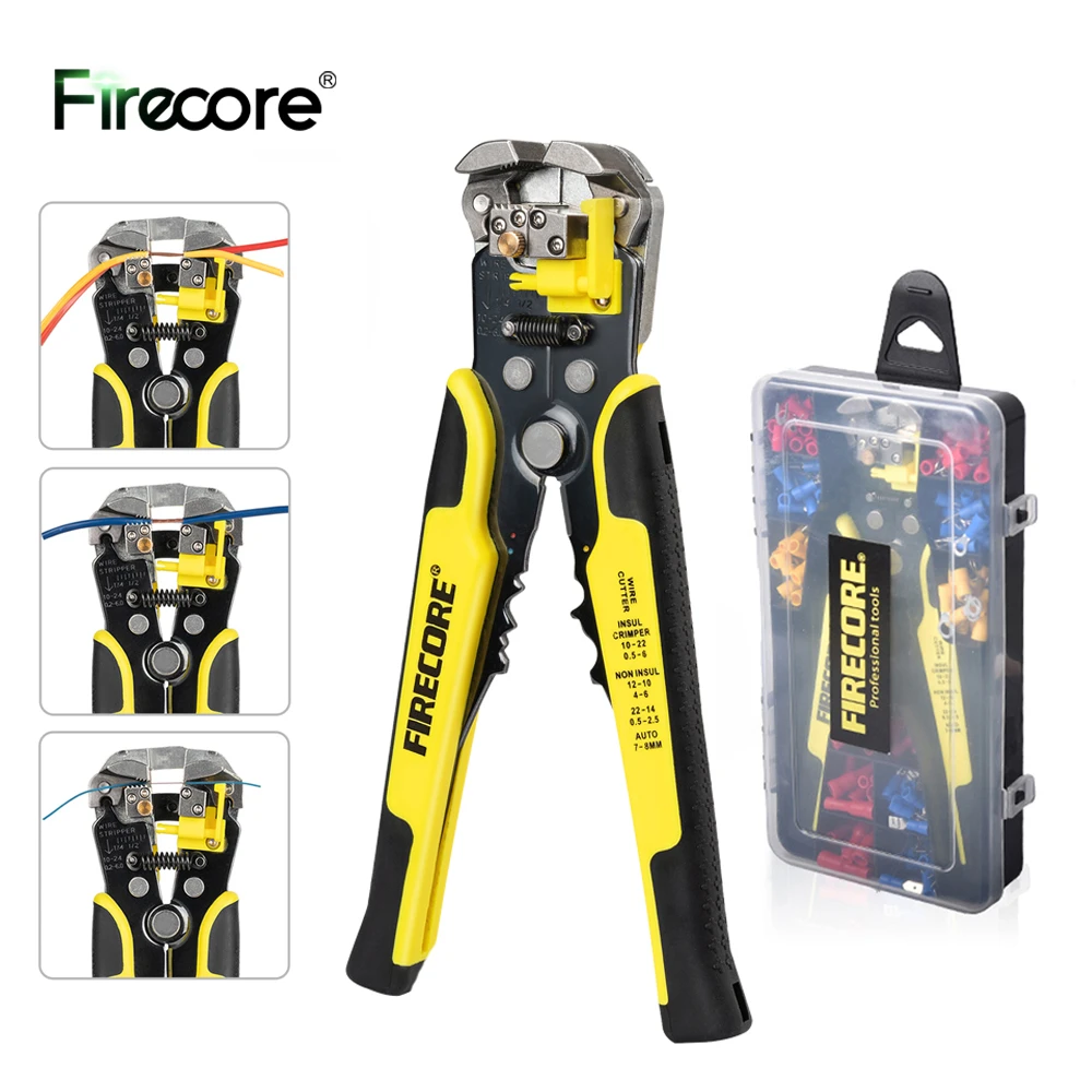 FIRECORE Wire Stripper Tools Multifunctional Pliers Automatic Stripping ...