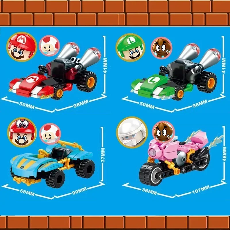 Miniso-Mario-juego-de-velocidad-coche-de-carreras-Super-hermano-seta ...