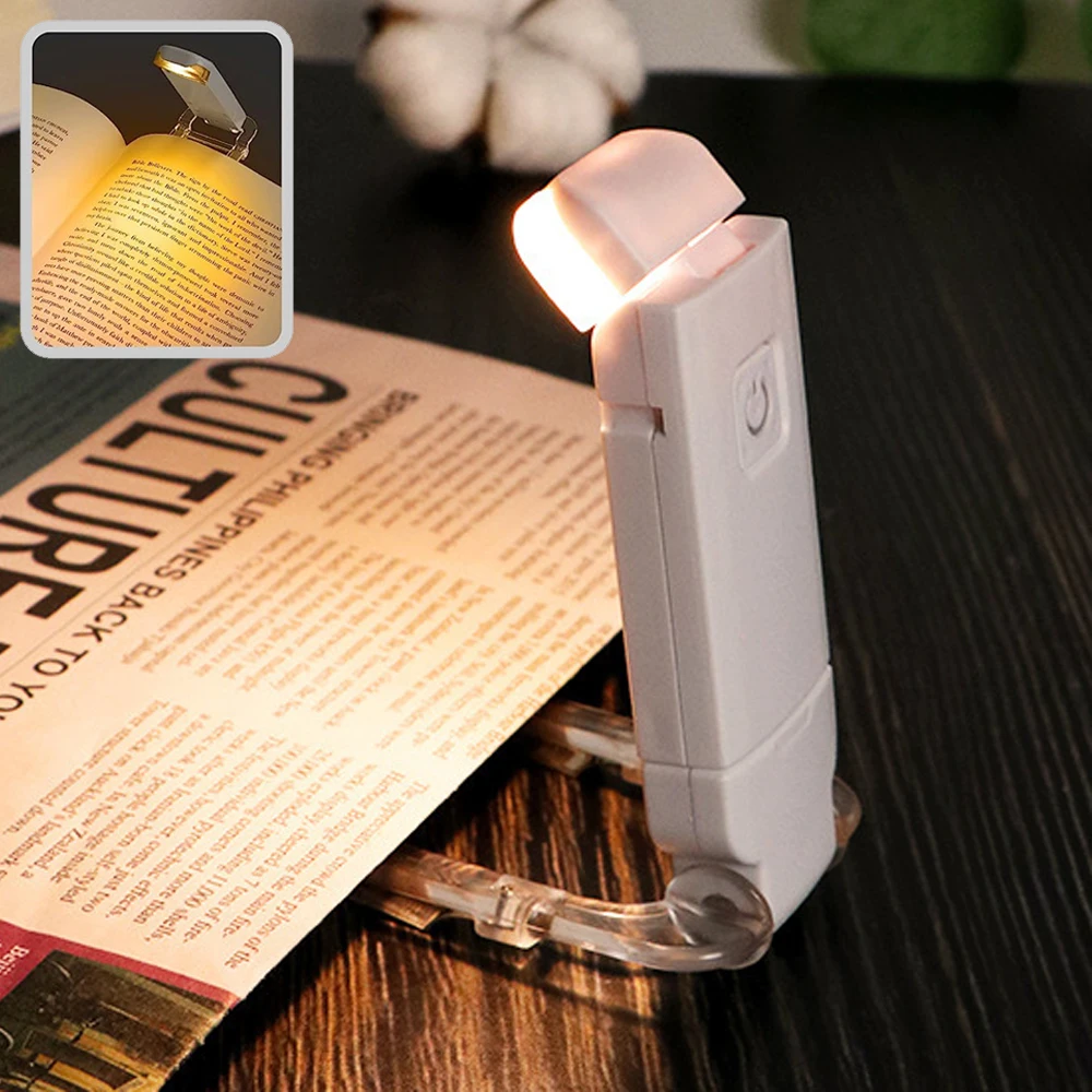Nueva luz de lectura de libros recargable por USB, brillo ajustable ...