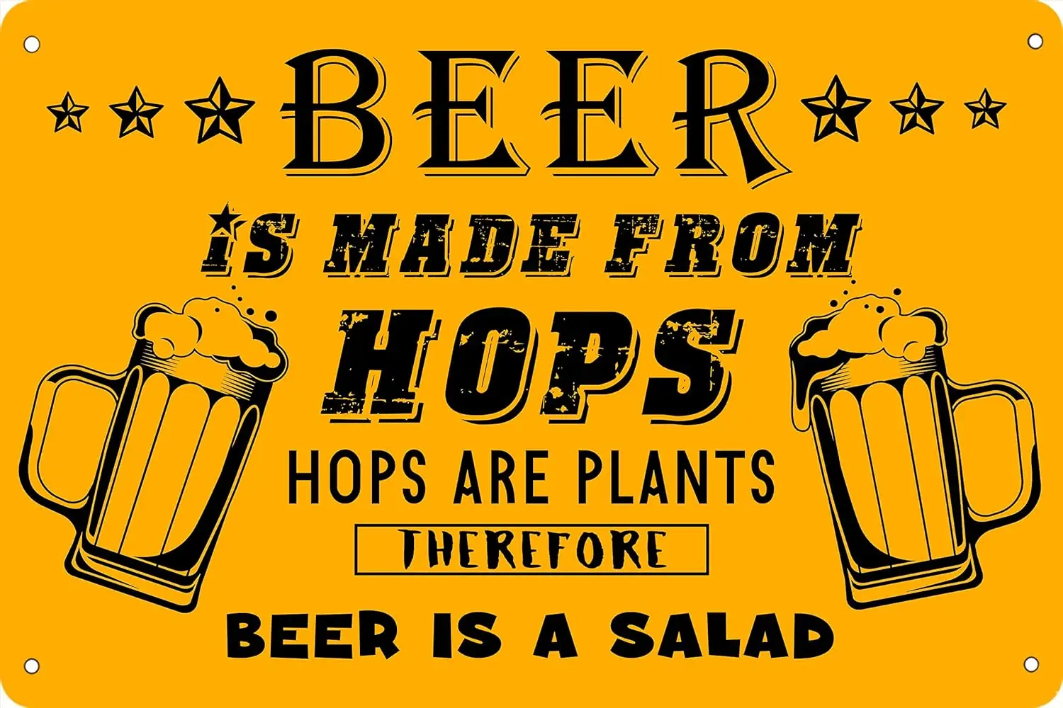 Vintage-Beer-Metal-Tin-Sign-Bar-Decor-Signs-Beer-Is-Made-From-Hops-Hops ...
