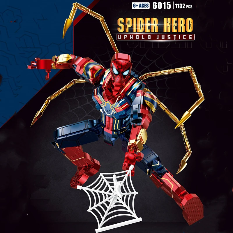 Hot-Superhero-Spiderman-Building-Blocks-Classic-Marvel-Superheroes-Toys ...