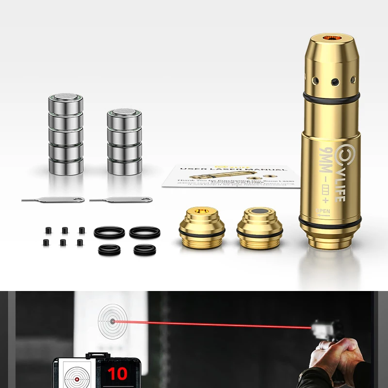 Laser-Training-Cartridge-9MM-Bore-Sight-Dual-Purpose-with-9-Batteries ...