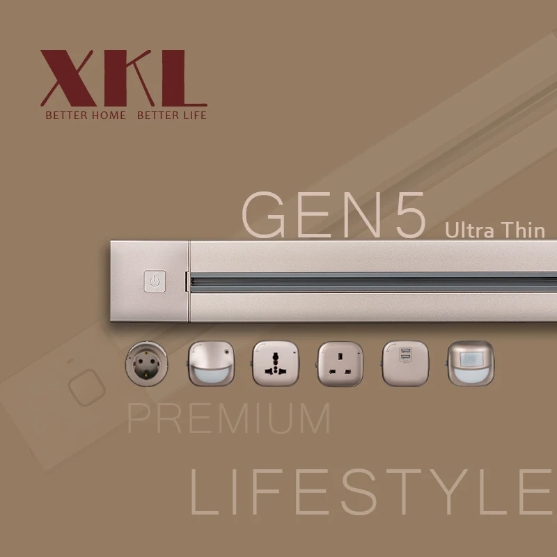2023NEW-XKL-GEN5-Ultra-Thin-Power-Track-Socket-Rail-Smart-Home-Improvement-Electric-Adaptor-Plug ...