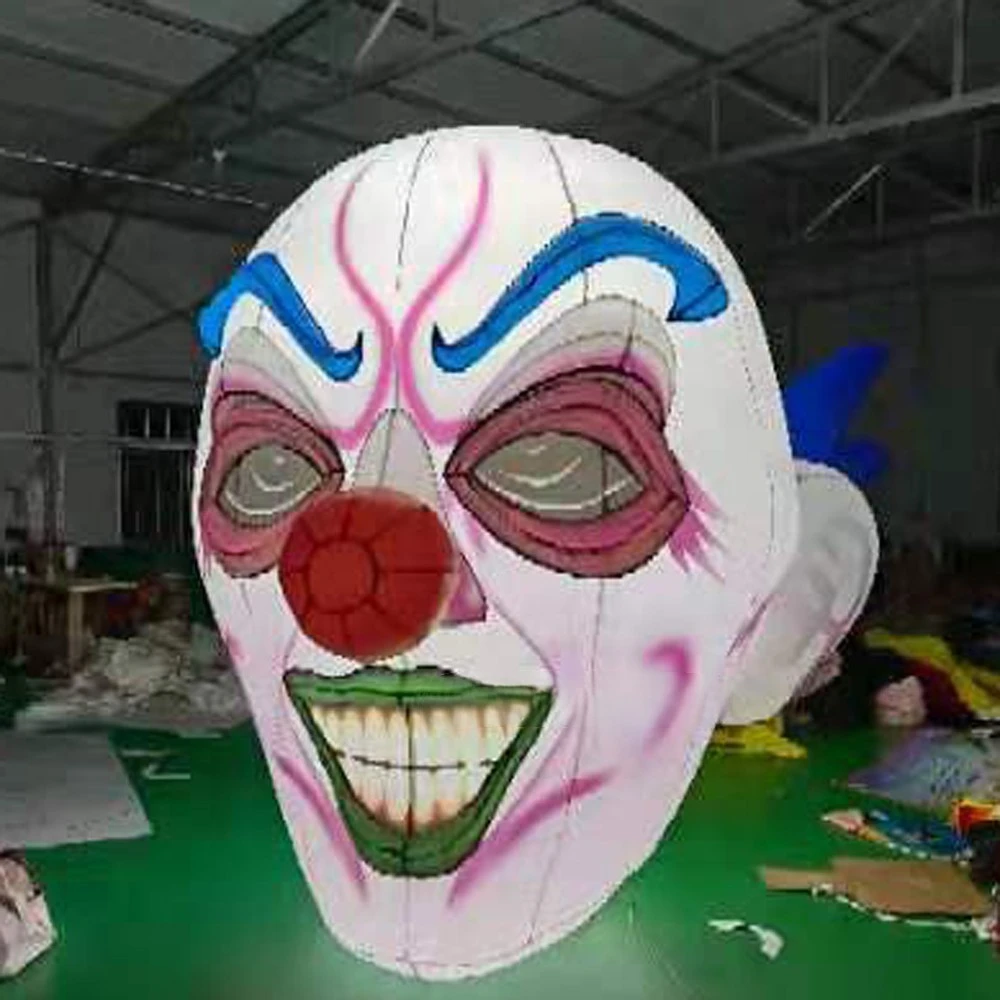 Decoration-Inflatable-Halloween-Clown-Head-With-Led-Lights-Scary-Giant ...