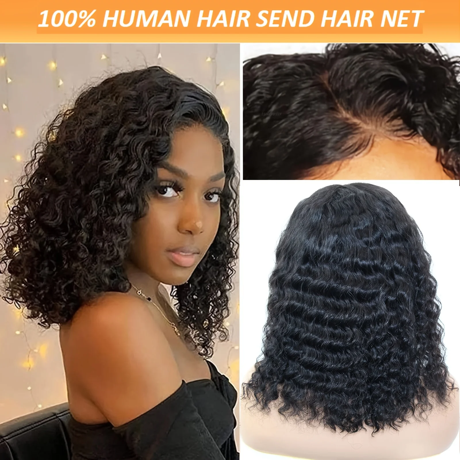 Short-Bob-Deep-Wave-Human-Hair-Wigs-Side-Part-Lace-Front-Wigs-Human ...