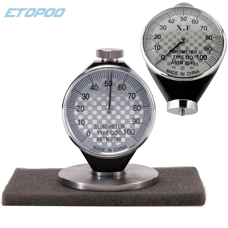 XF-OO/ OOO type cotton hardness tester shore durometer foam soft rubber ...