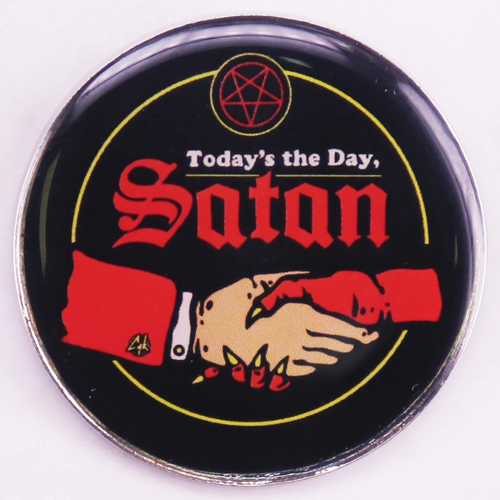 Today-is-the-Day-Satan-Cooperation-handshake-Artwork-Enamel-Pin-Brooch ...