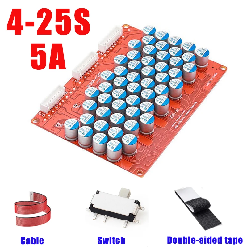 NEW 5A Battery Active Equalizer Balancer Equalization Balancing Li-Ion ...