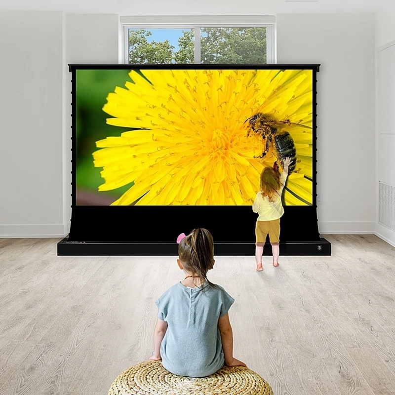 4K-Motorised-Pop-Up-Projection-Screen-Rises-From-The-Ground-With-Smart ...