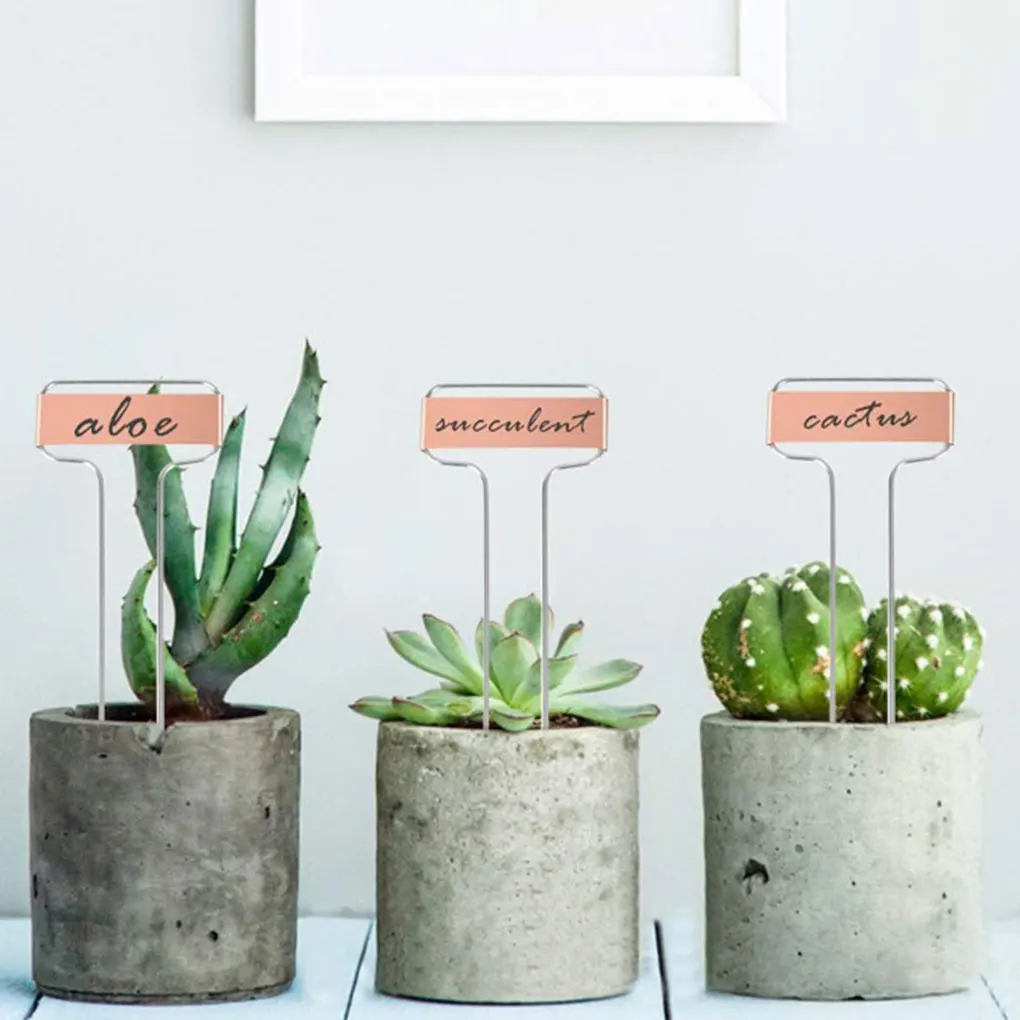 10pcs-T-Type-Plant-Label-Markers-Waterproof-Metal-Garden-Markers ...