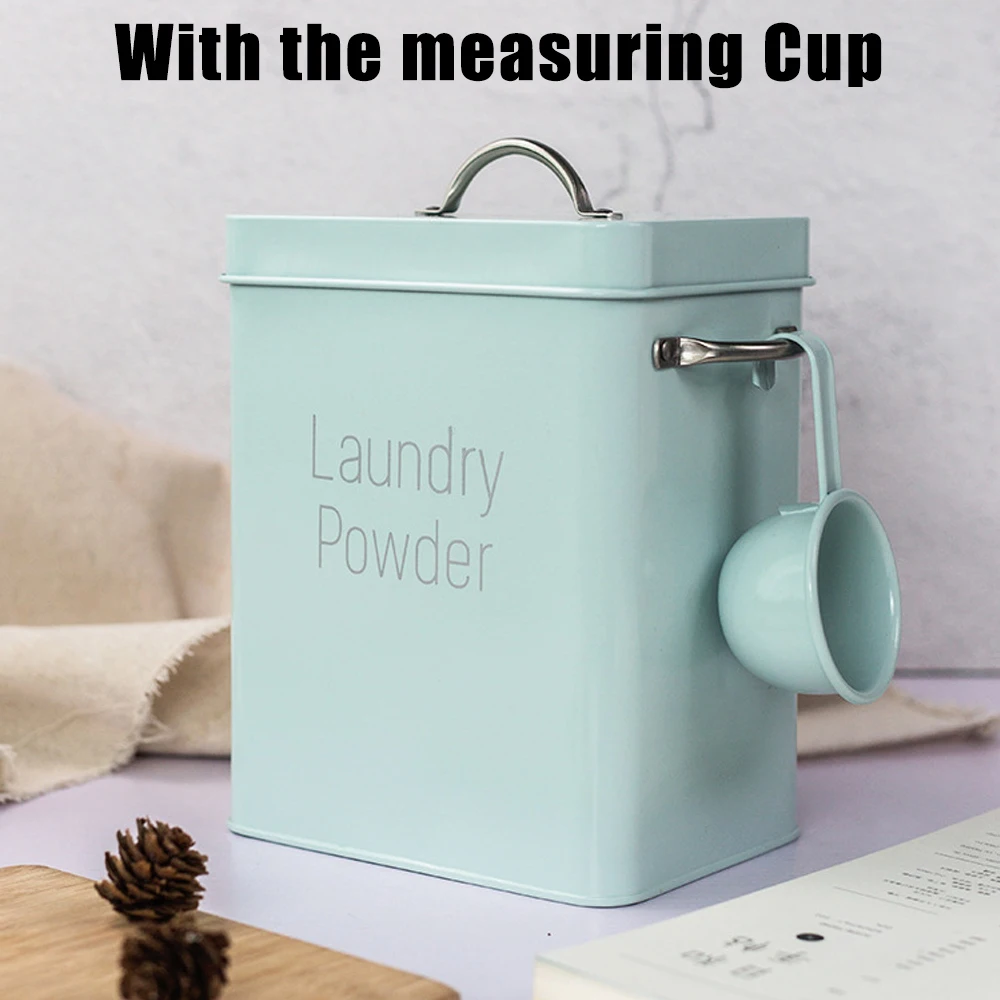 Laundry-Detergent-Storage-Box-Washing-Powder-Barrel-3KG-High-Capacity ...
