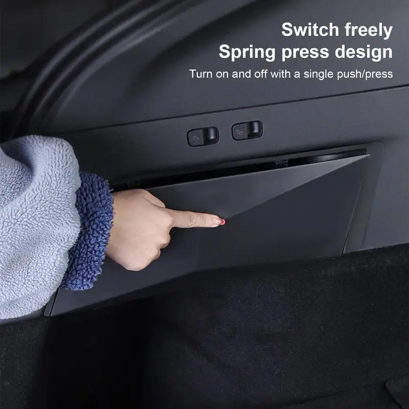 Auto-Trunk-Side-Storage-Box-With-Lid-For-Tesla-for-Model-Y-Trunk ...