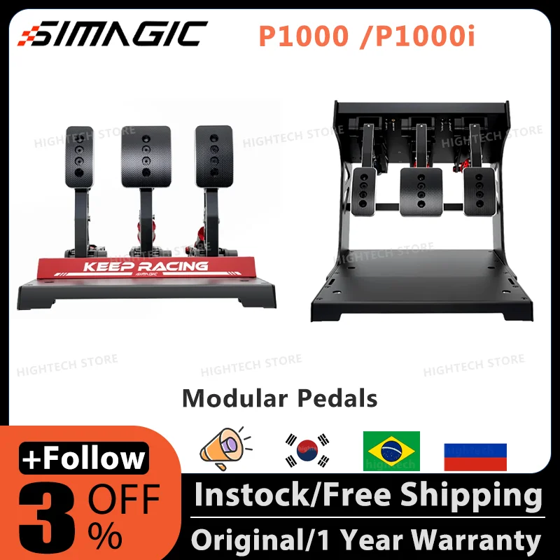 Simagic-P1000-P1000i-Pedais-modulares-Reator-Pedal-Sistema-hidr-ulico ...