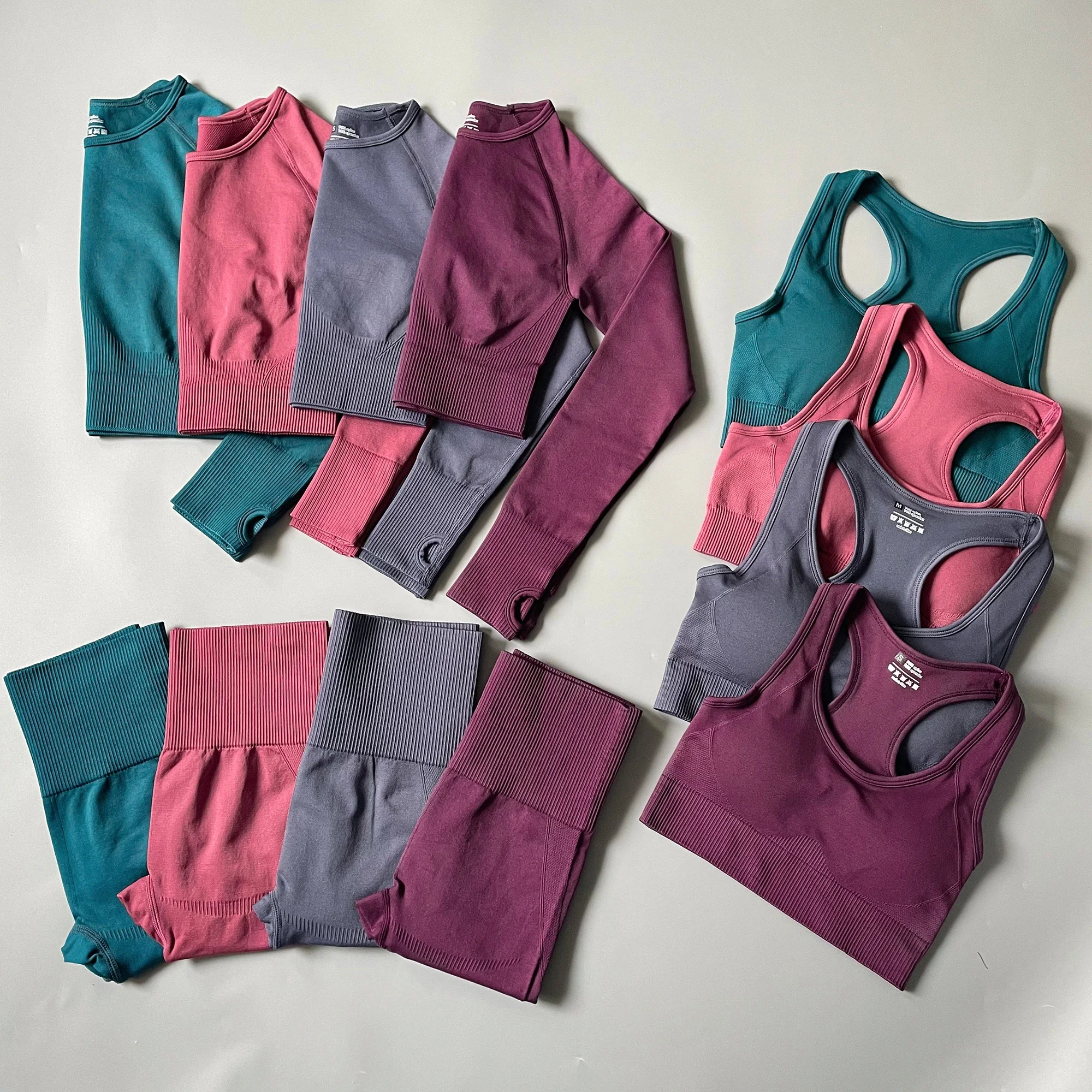 2/3/4PCS Seamless Women Yoga Set Workout Sportswear Gym Clothes Fitness ...