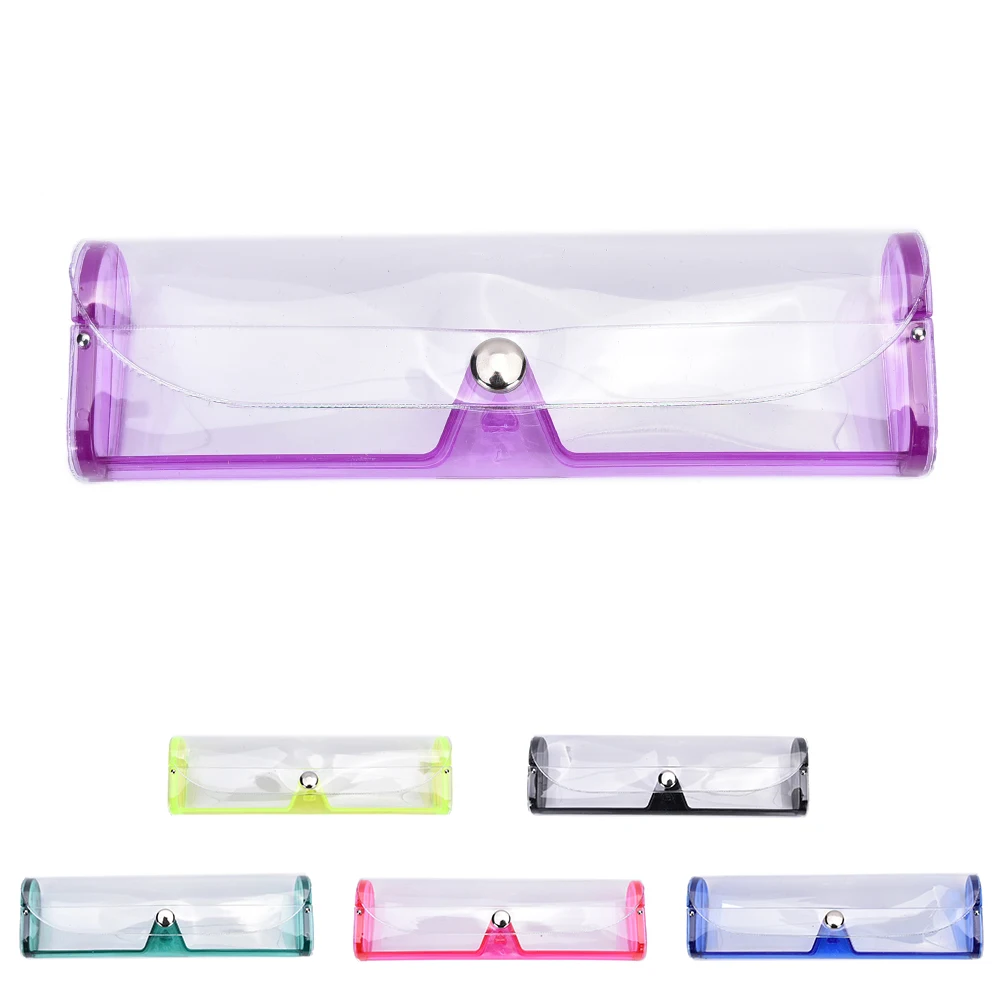 1PCS Glasses Case Clear Glasses Box Transparent PVC Soft Eye Glasses ...