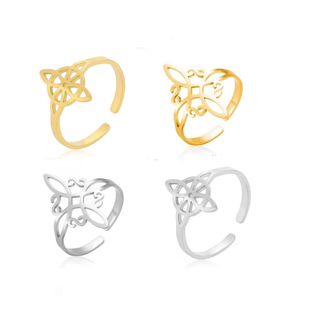 EUEAVAN-Witch-Knot-Women-s-Stainless-Steel-Rings-Witchcraft-Amulet ...