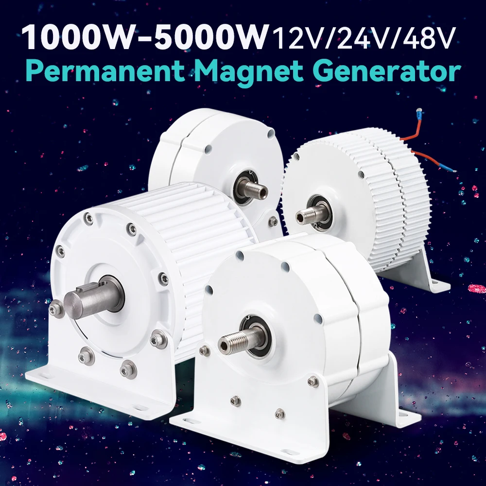 1KW 2000W 3000W 5000W Electric Generator Hydroelectric Power Gearless ...