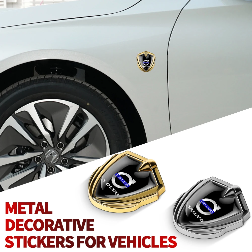 3D Metal Stying Car Side Window Body Shield Emblem Decorative Sticker ...