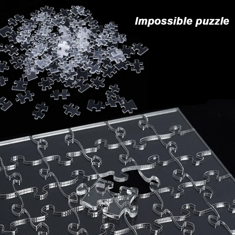 Impossible-Puzzle-Clear-Crystal-Jigsaw-Puzzle-Acrylic-Puzzle-Challenge ...