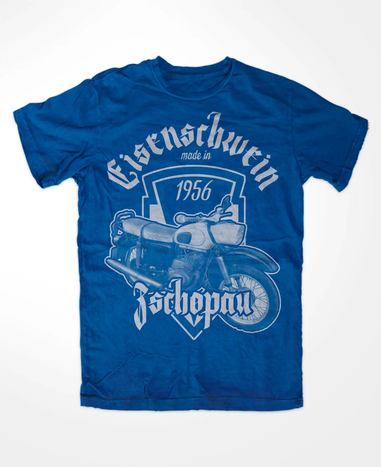 Iron Pig Zschopau T Shirt BLUE S50 S51 GDR Trabant Simson IFA VEB ...
