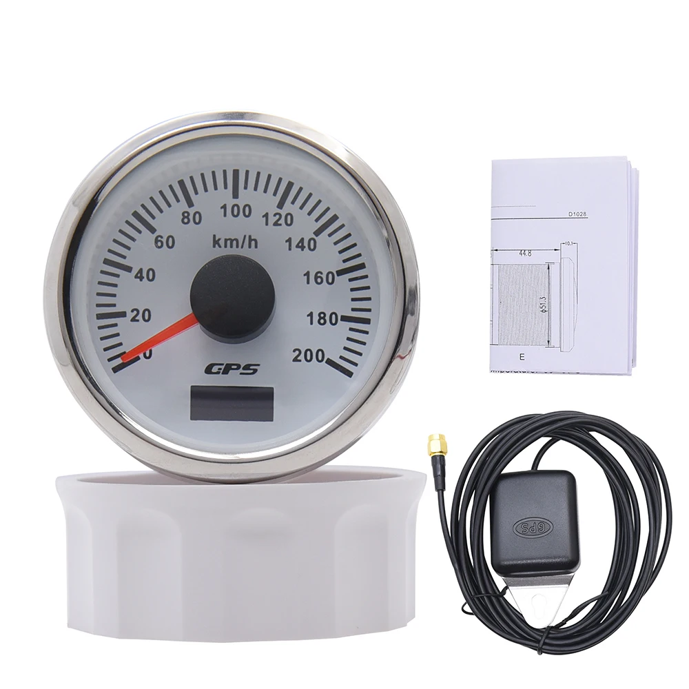 Newest-52mm-GPS-Speedometer-Speed-Odometer-30-200-KM-H-With-7-Colors ...