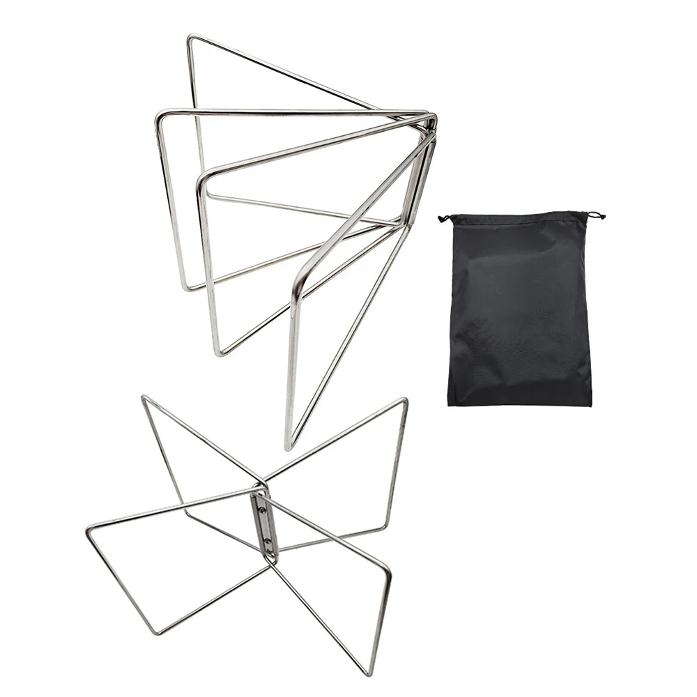 Camping-Foldable-Metal-Stand-Portable-Iron-Storage-Box-Bracket ...