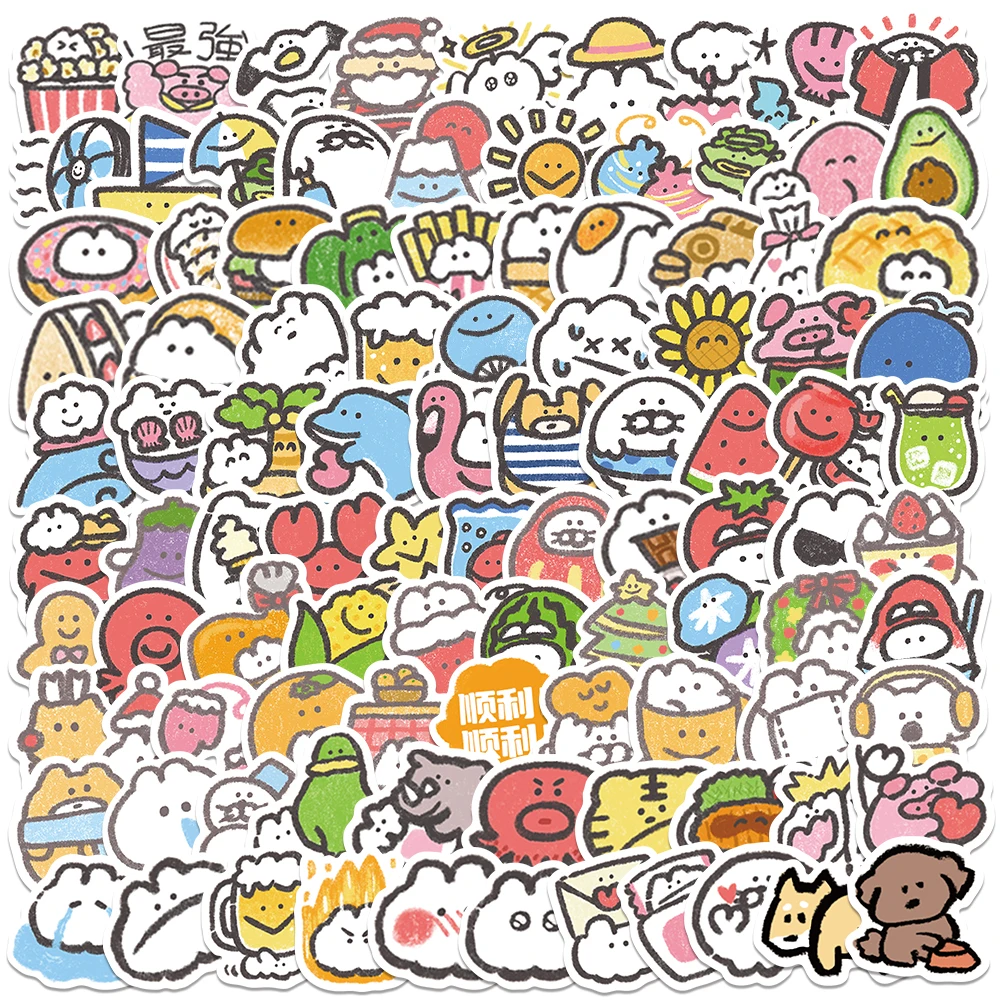 100 Pcs Mini Cute MOKMOK Cartoon Anime Stickers: The Ultimate Guide to ...