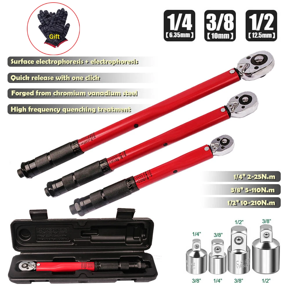 2-210N-m-Torque-Wrench-1-2-3-8-1-4-Precise-Reversible-Ratchet-Torques ...