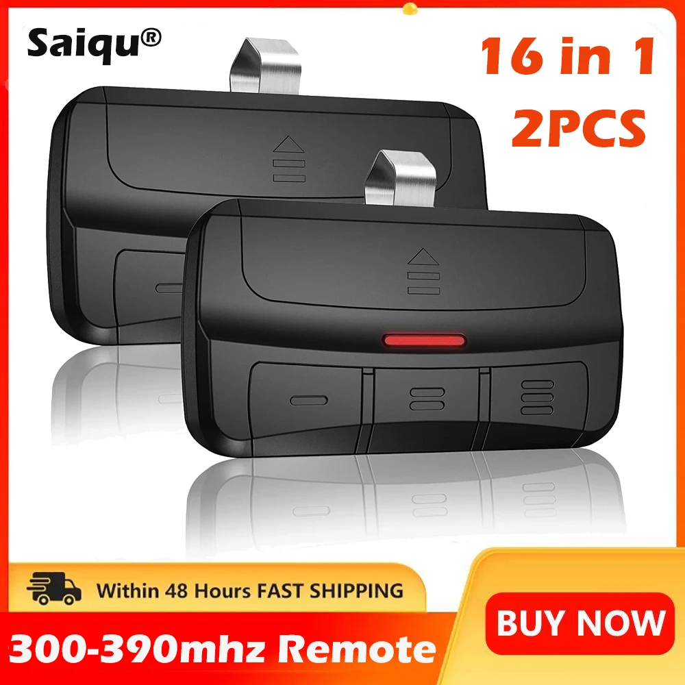 Universal Gate Remote Control 310MHZ 315MHZ 390MHZ 2PCS for Linear with ...