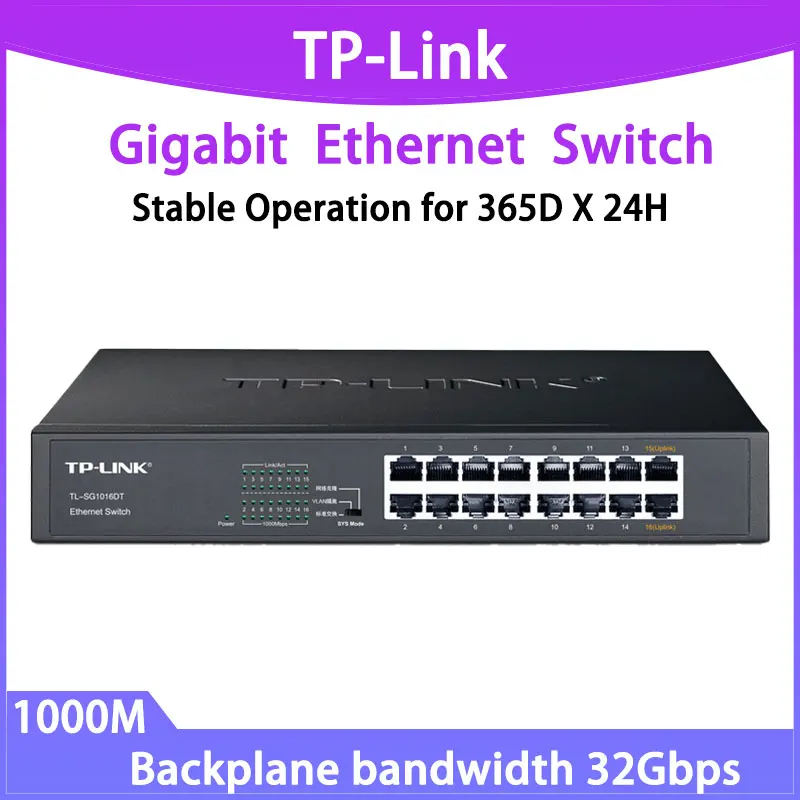 Tp-link 16 Commutateur De Gigabit De Port 1000m Commutateur De Bureau ...