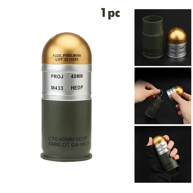 M433 HEDP 40mm Cartridge Dummy Grenade Model Military Fan Collection ...