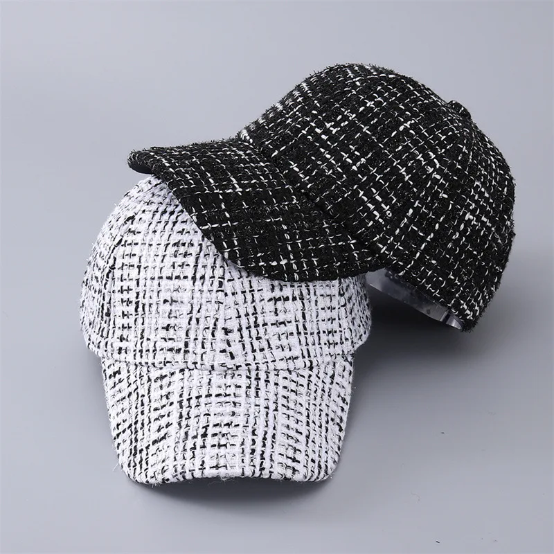 Fashion-Thousands-of-Birds-Check-Hat-Temperament-Duck-Tongue-Cap-Street ...